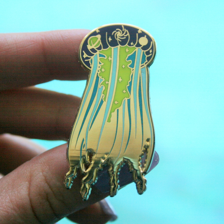 Galactic Jellyfish Hard Enamel Pin | Luna Lotus