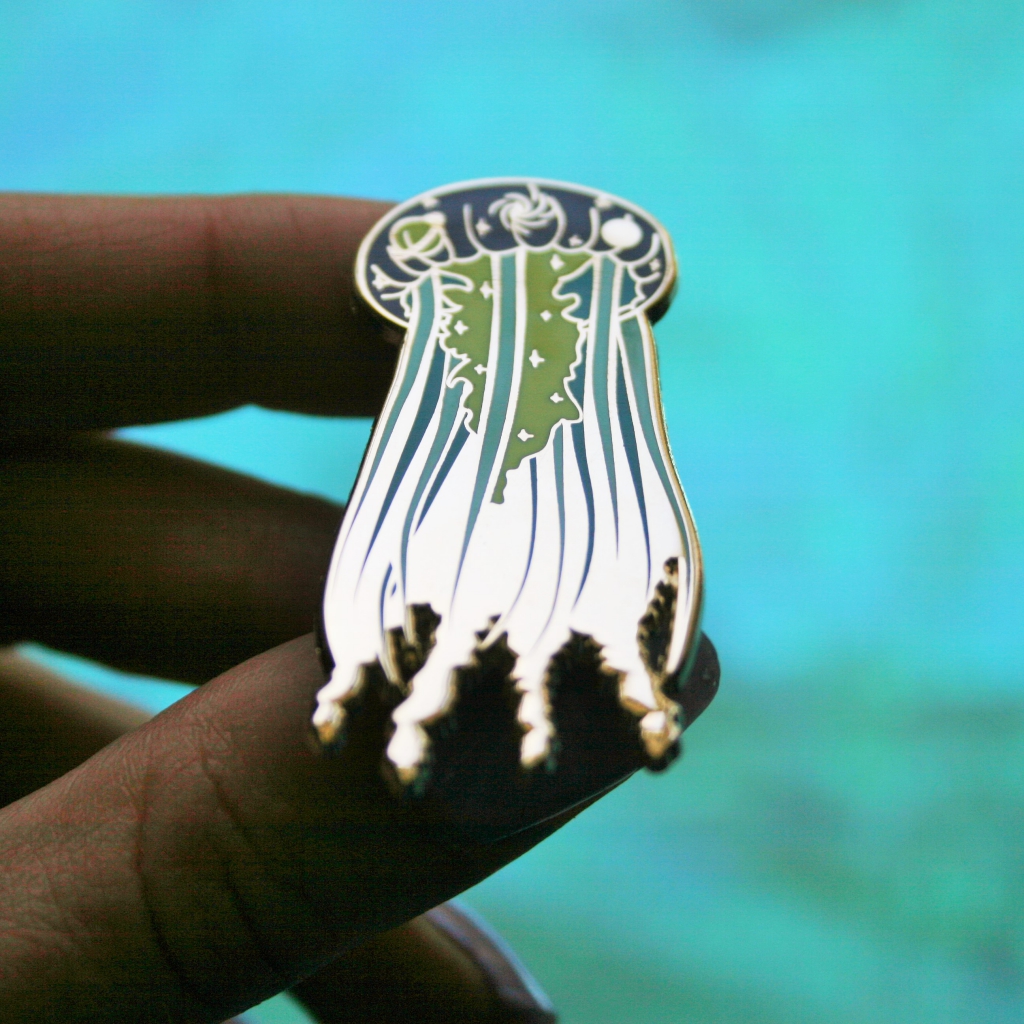 Galactic Jellyfish Hard Enamel Pin | Luna Lotus